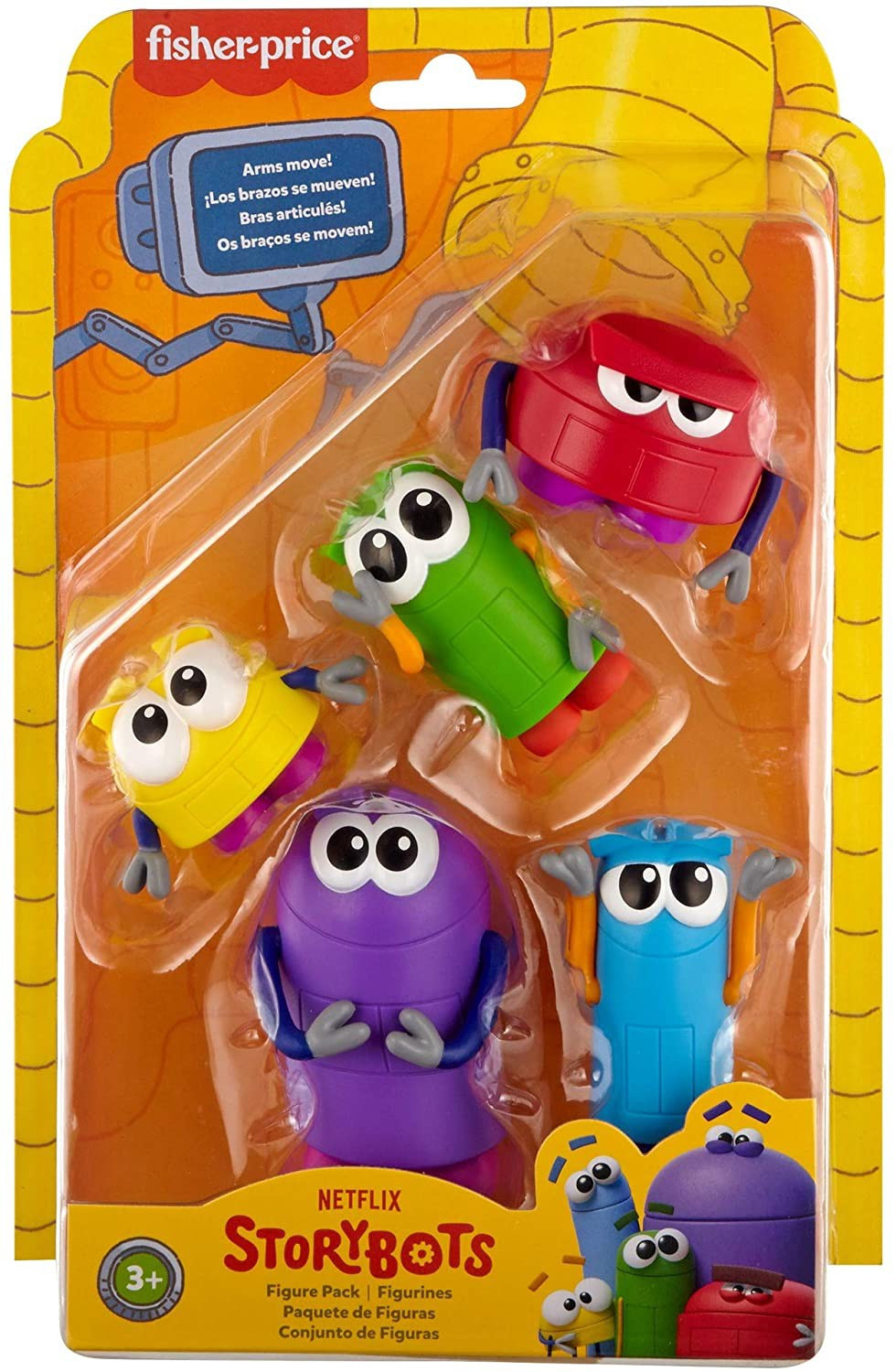 Fisher Price StoryBots Beep, Bang, Bo, Boop Bing Mini Figure 5-Pack ...