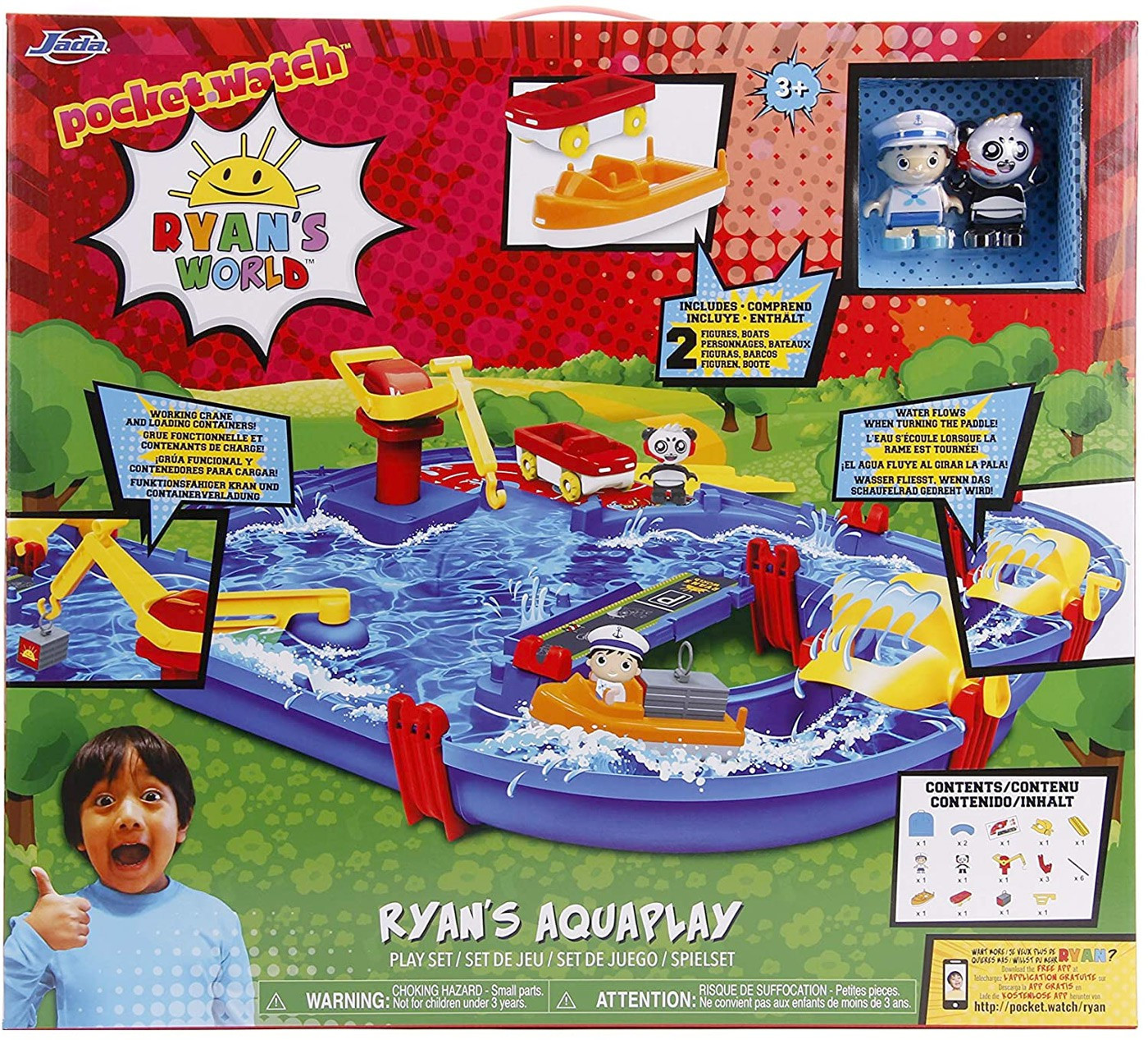 Ryans World World Tour Ryans Aquaplay Playset Jada Toys - ToyWiz