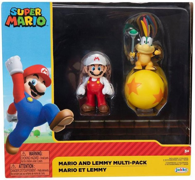 World of Nintendo Super Mario Mario Lemmy Figure 2-Pack Jakks Pacific ...
