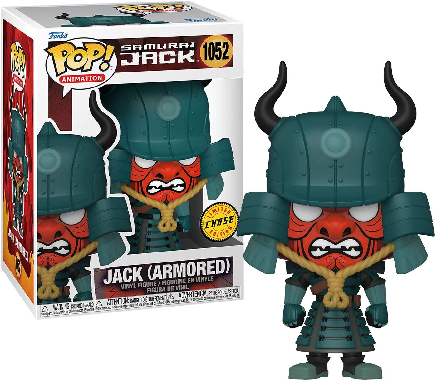 Funko Samurai Jack POP Animation Armored Jack Vinyl Figure 1052 Chase ...