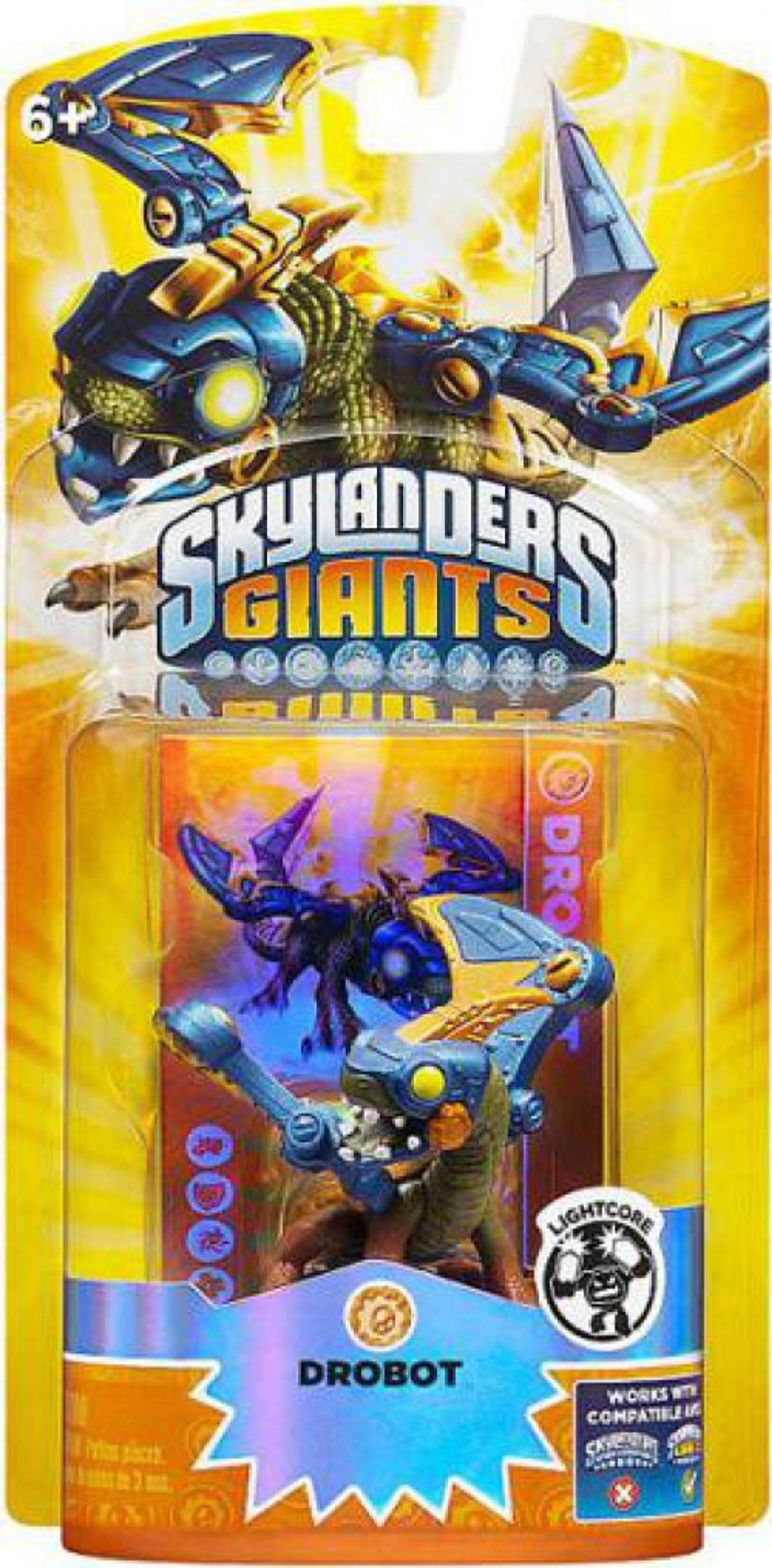 Skylanders Giants Lightcore Drobot Figure Pack Damaged Package ...
