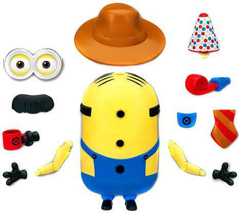 Despicable Me 2 Build-A-Minion Mr. Tim 4 Action Figure Think Way - ToyWiz