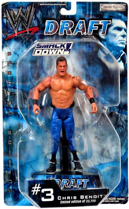 WWE Wrestling Smackdown Draft Chris Benoit Action Figure 3 Jakks ...