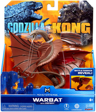 Godzilla vs Kong Monsterverse Warbat 6 Action Figure with Osprey ...