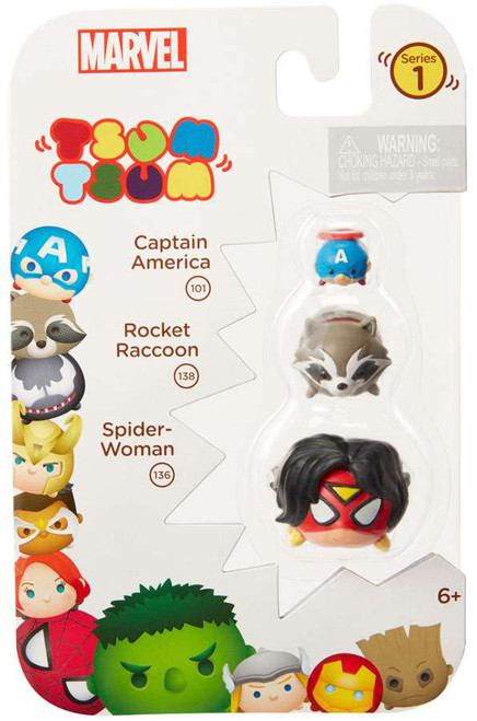 Marvel Tsum Tsum Series 5 Spider-Man, Venom Carnage 1 Minifigure 3-Pack ...