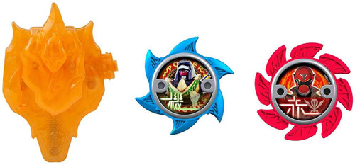 Power Rangers Ninja Steel Power Up Green Red Ninja Power Star 2-Pack ...