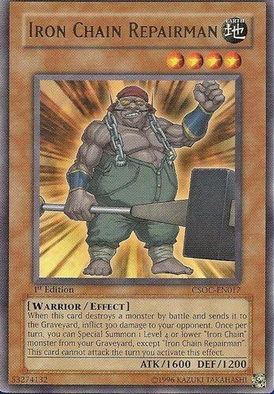 YuGiOh Crossroads of Chaos Single Card Rare Iron Chain Dragon CSOC ...