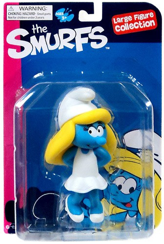 The Smurfs Articulated Smurfette 2 Mini Figure With Vanity Mirror Play ...
