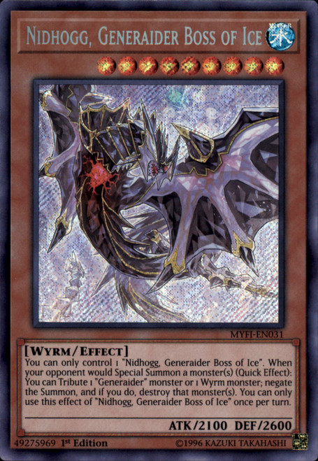 YuGiOh Mystic Fighters Single Card Secret Rare Jormungandr, Generaider ...