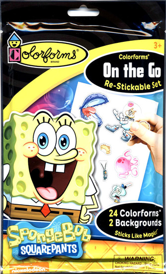 Colorforms Spongebob Squarepants Take Along SpongeBob Squarepants 24 ...
