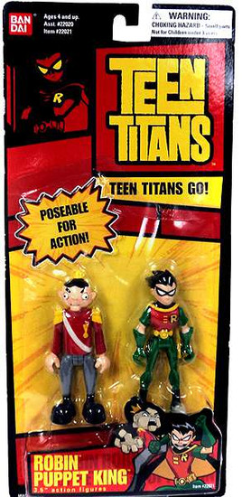 Teen Titans Go Robin Puppet King Action Figure 2-Pack Bandai America ...