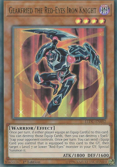 YuGiOh Legendary Duelists Single Card Ultra Rare Gearfried the Red-Eyes ...