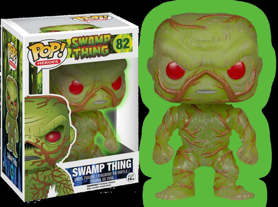 Funko Swamp Thing POP Heroes Swamp Thing Exclusive Vinyl Figure 82 Glow ...
