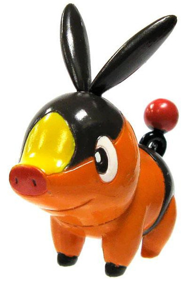 Pokemon Black White Basic Tepig 2 Figure Loose Tomy - ToyWiz