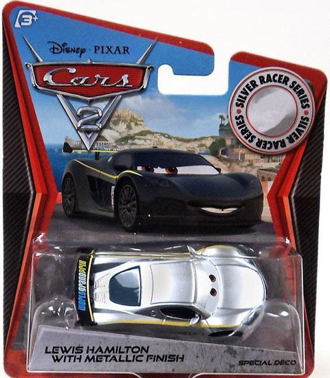 Disney Pixar Cars Cars 2 Silver Racer Series Lewis Hamilton with ...