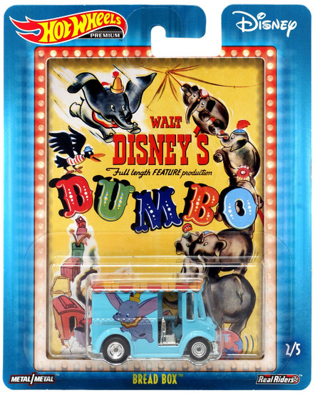 Disney Hot Wheels Premium Bread Box Die Cast Car 25 Dumbo Mattel - ToyWiz