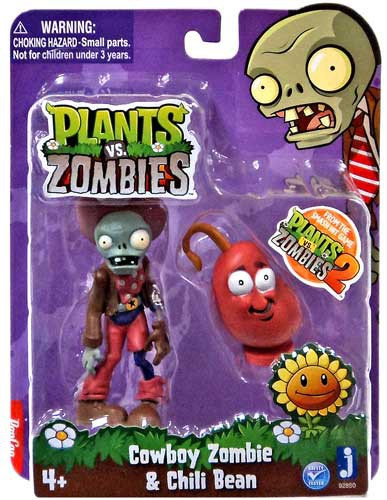 Plants vs. Zombies 2 Cowboy Zombie Chili Bean 3 Figure 2-Pack Jazwares ...