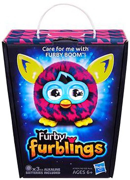 Furby Furblings Purple Houndstooth Figure Hasbro Toys - ToyWiz