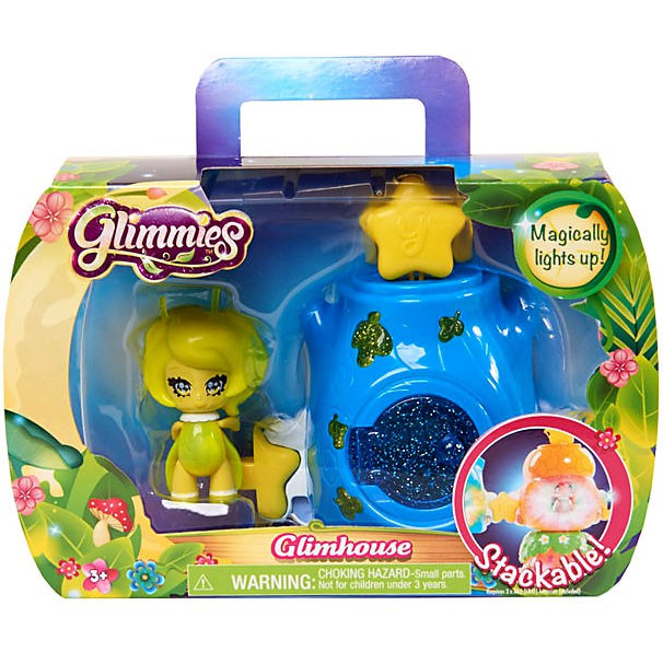 Glimmies Blue Glimhouse Yellow Glimmie Figure Set Just Play - ToyWiz