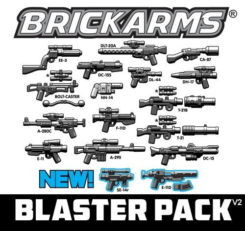 BrickArms Blaster pack V2 2.5 Weapons Pack - ToyWiz