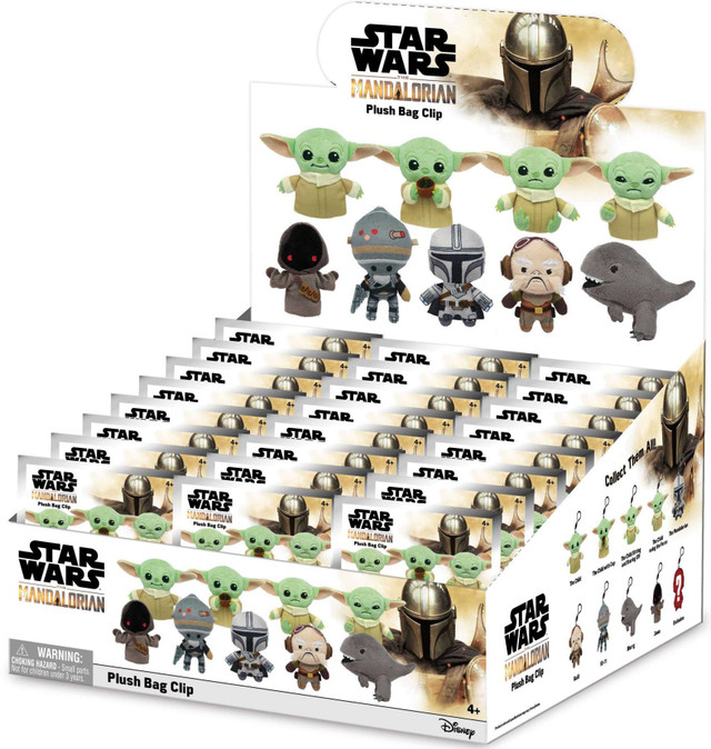 Star Wars The Mandalorian The Mandalorian Plush Clip Mystery Box 24 ...