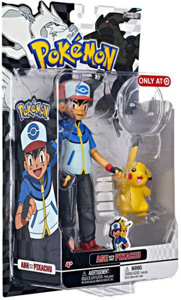 Pokemon Black White Trainer Figures Ash with Pikachu Exclusive Action ...