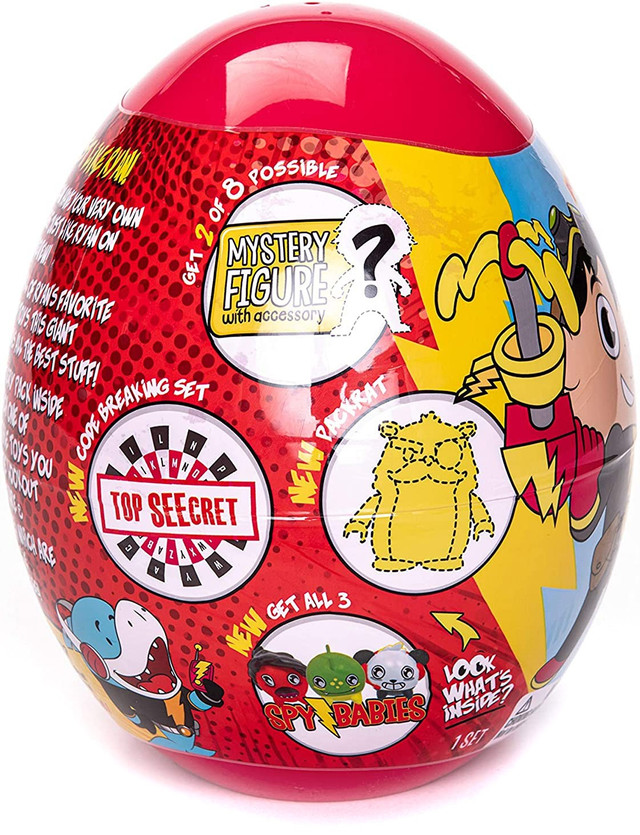 Ryans World Super Spy Series 1 Agent Ryan Friends Micro Egg Exclusive ...