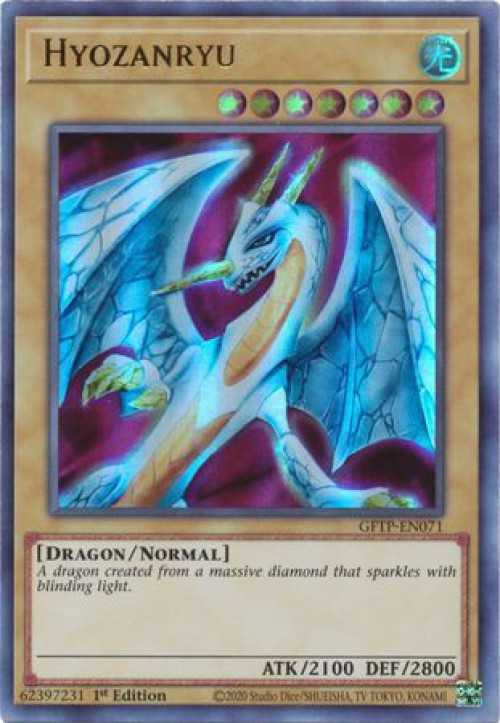 YuGiOh Ghosts From the Past Single Card Ultra Rare Hyozanryu GFTP-EN071 ...