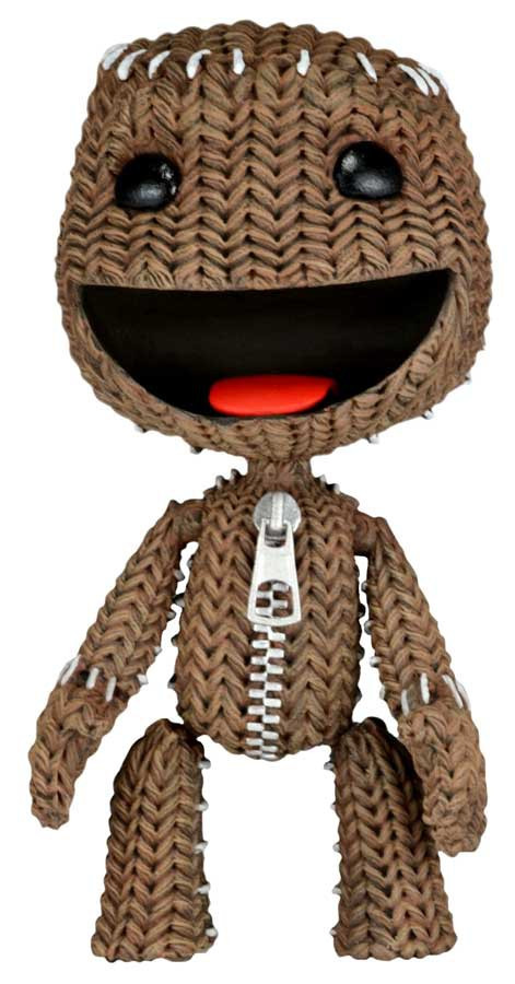 NECA Little Big Planet Series 1 Happy Sackboy 7 Action Figure - ToyWiz