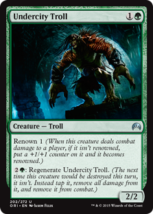 Magic The Gathering Origins Single Card Uncommon Undercity Troll 202 ...
