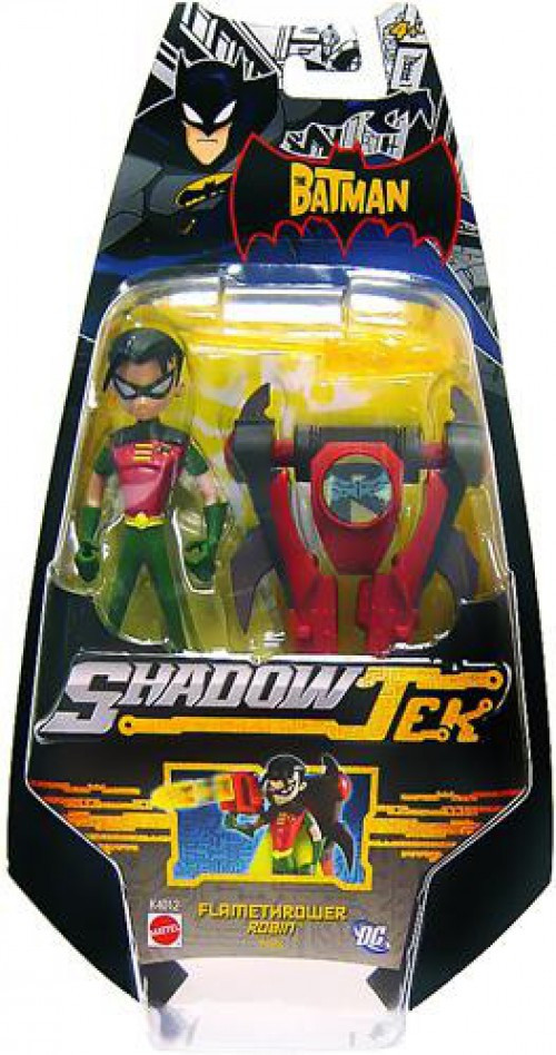 The Batman Shadow Tek Robin Action Figure Flamethrower Mattel Toys - ToyWiz