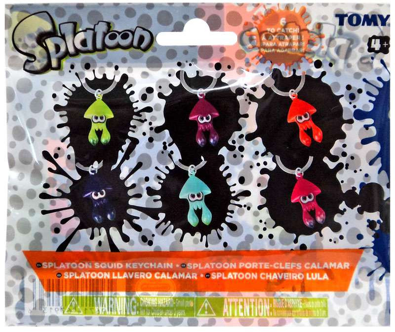 Splatoon Splatoon Squid Keychain Mystery Pack 1 Keychain Tomy - ToyWiz