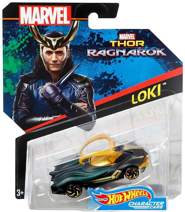 Hot Wheels Thor Ragnarok Character Cars Loki Diecast Car Mattel Toys ...