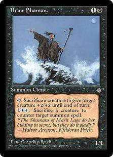 Magic The Gathering Ice Age Single Card Common Brine Shaman - ToyWiz
