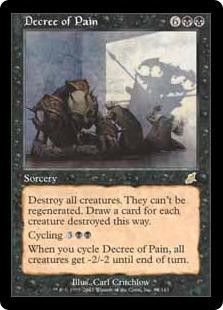 Magic The Gathering Scourge Single Card Rare Decree of Pain 64 - ToyWiz