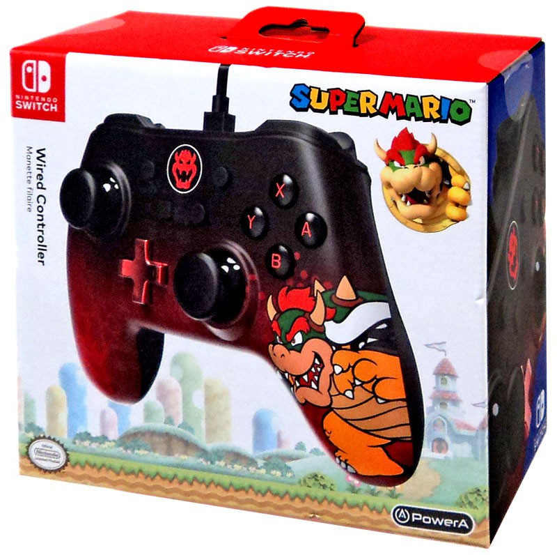 Nintendo Switch Super Mario Bowser Video Game Controller Power A - ToyWiz