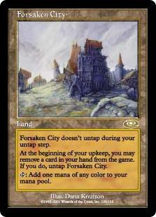 Magic The Gathering Planeshift Single Card Rare Forsaken City 139 Foil ...