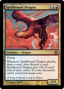 Magic The Gathering Alara Reborn Single Card Rare Spellbound Dragon 90 ...