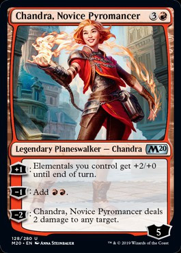 Magic The Gathering 2020 Core Set Single Card Uncommon Chandra, Novice ...