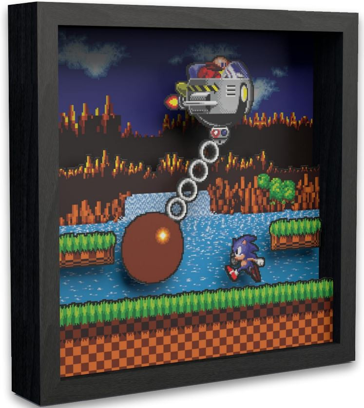 Sega Sonic the Hedgehog Wrecking Ball Pixel Frames 9X9 Innex.Inc - ToyWiz