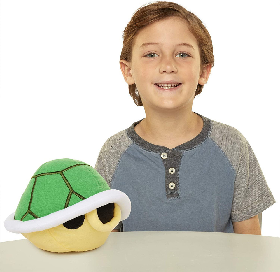 World of Nintendo Super Mario Green Turtle Shell Plush with Sound Jakks ...