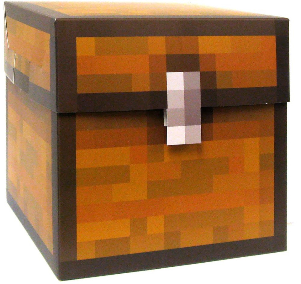 Minecraft Large 2-Piece Storage Block Papercraft Single Piece Jazwares ...