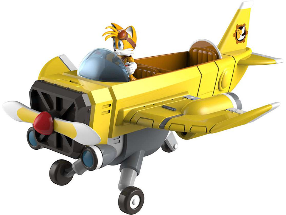 Sonic The Hedgehog Sonic Boom Tails Plane Action Figure Vehicle TOMY ...