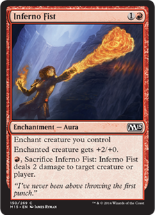 Magic The Gathering 2015 Core Set Single Card Common Inferno Fist 150 ...