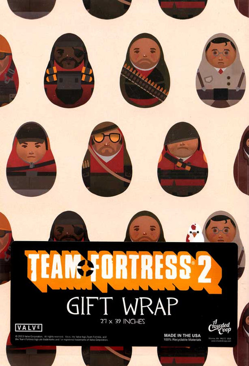 Team Fortress 2 Team Fortress 2 Gift Wrap 27 X 39 Inches Crowded Coop ...