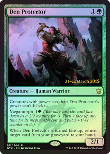 Magic The Gathering Prerelease Release Single Card Promo Den Protector ...