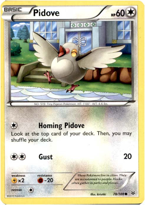 Pokemon Pidove Coloring Pages