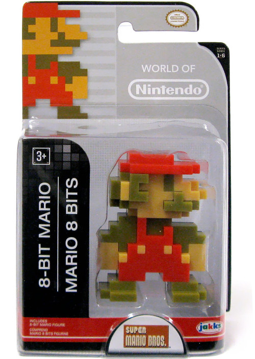 World of Nintendo Super Mario 8 Bit Mario 2.5 Mini Figure Version 2 ...
