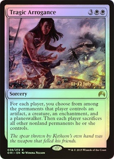 Magic The Gathering Prerelease Release Single Card Promo Tragic ...