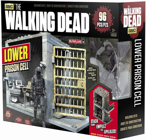 McFarlane Toys The Walking Dead LOWER Prison Cell Building Set - ToyWiz
